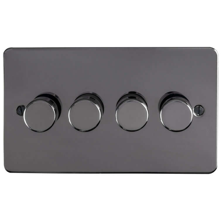 Eurolite 4 Gang 2 Way Enhance Flat Plate Matching Knobs Wall Mounted ... Eurolite 4 Gang 2 Way Enhance Flat Plate Matching Knobs Wall Mounted ...